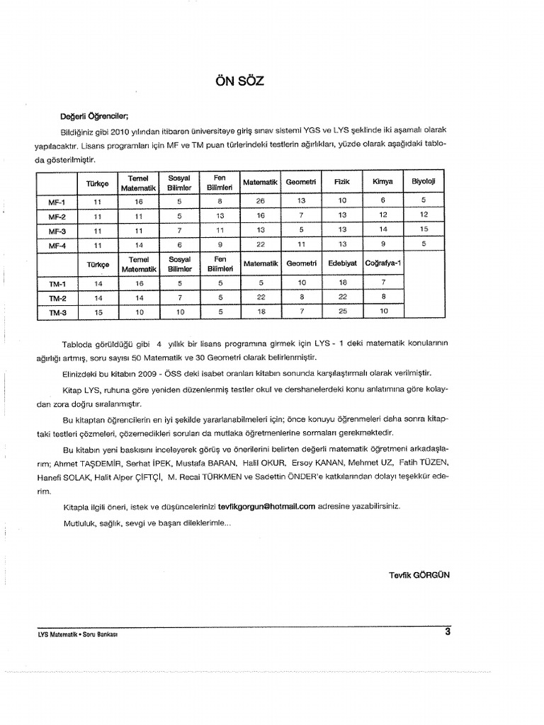 AYAYINLARI LYS Matematik | PDF