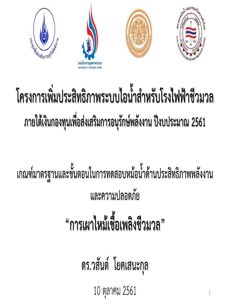 Day1.2.การเผาไหม้เชื้อเพลิงชีวมวล - Co | PDF