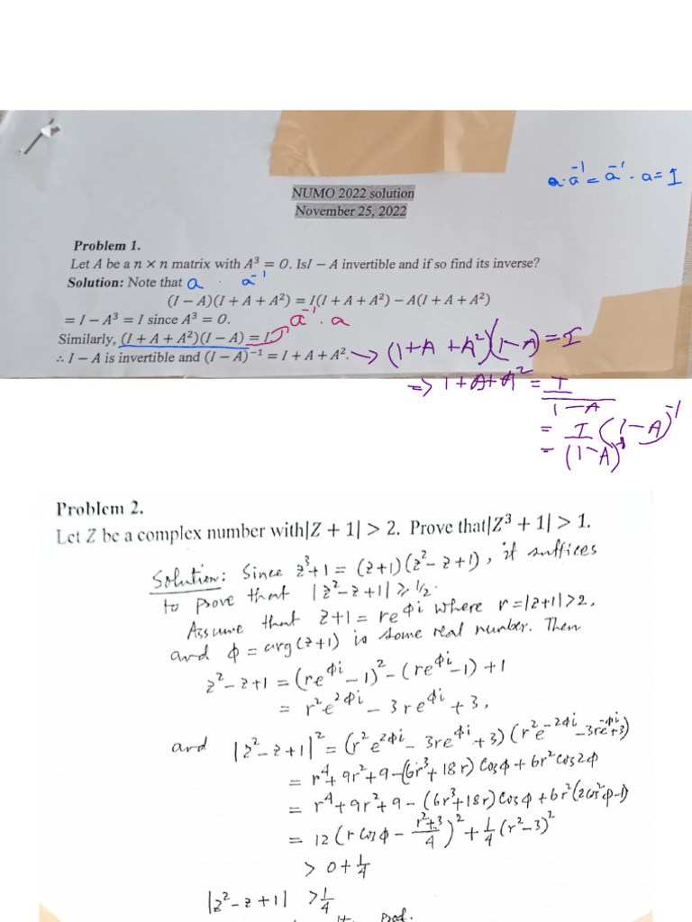 13th Math Olympiad (Notes++) | PDF