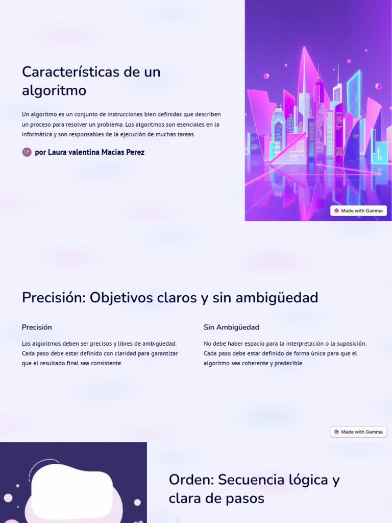 Caracteristicas De Un Algoritmo Pdf Algoritmos Informática