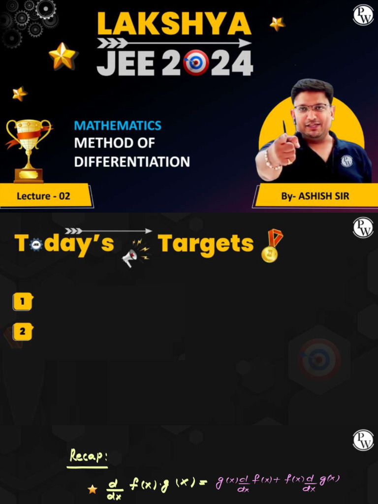 02 - Logarithmic - Parametric Differentiation - Derivative of Implicit ...