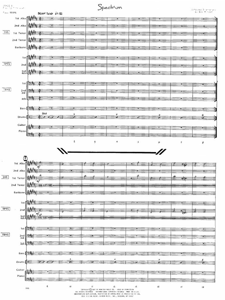 Spectrum Score | PDF