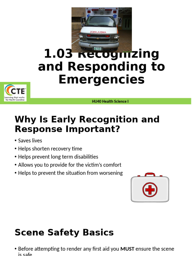 1.03 Recognizing and Responding To Emergencies C.Cooper | PDF | Burn ...