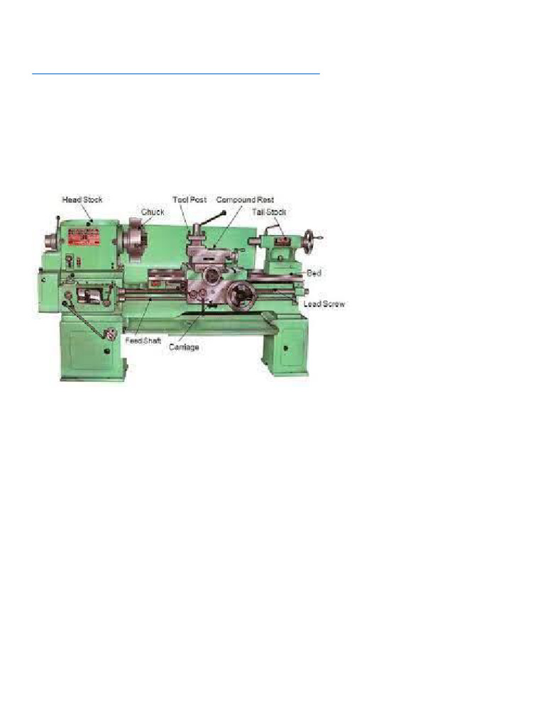 Lathe Operations Pdf Machining Tools