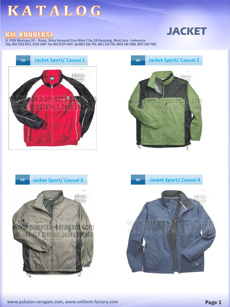 Katalog Jaket KM Konveksi | PDF