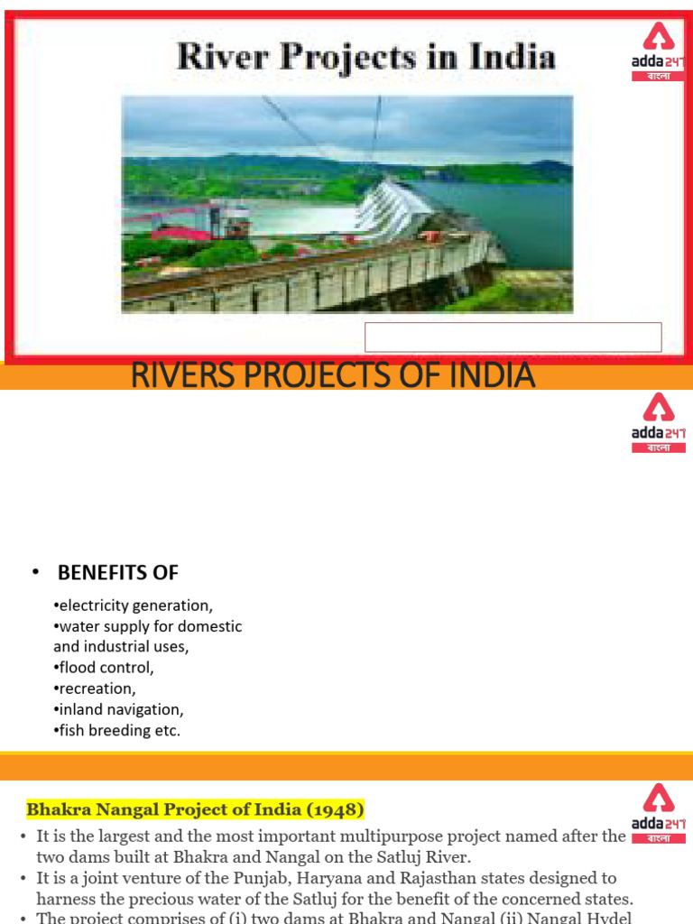 Major River Valley Projects in India | PDF | Environmental Engineering ...