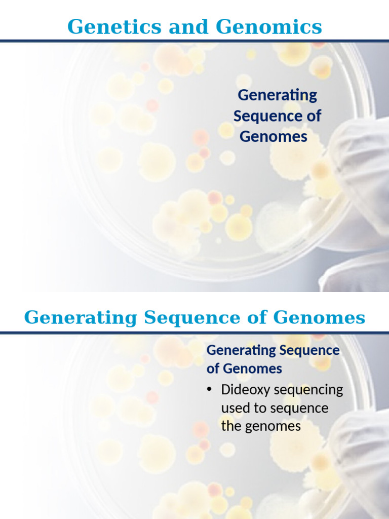 198_Generating Sequence of Genomes | PDF | Dna Sequencing | Dna 198_Generating Sequence of Genomes | PDF | Dna Sequencing | Dna