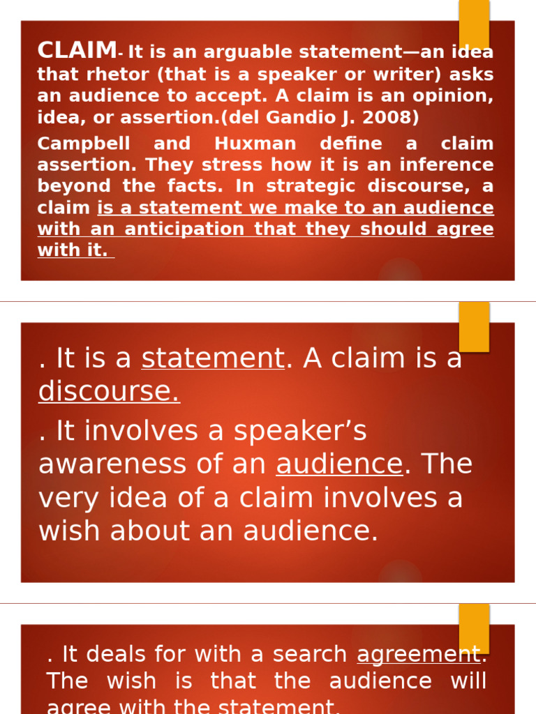 Types-of-Claims | PDF | Argument | Reason