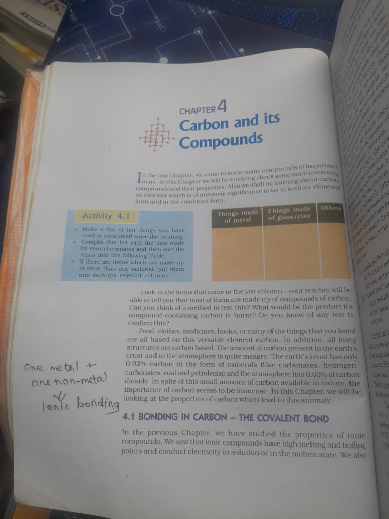 Carbon and Its Compounds Cbse Class 10 | PDF