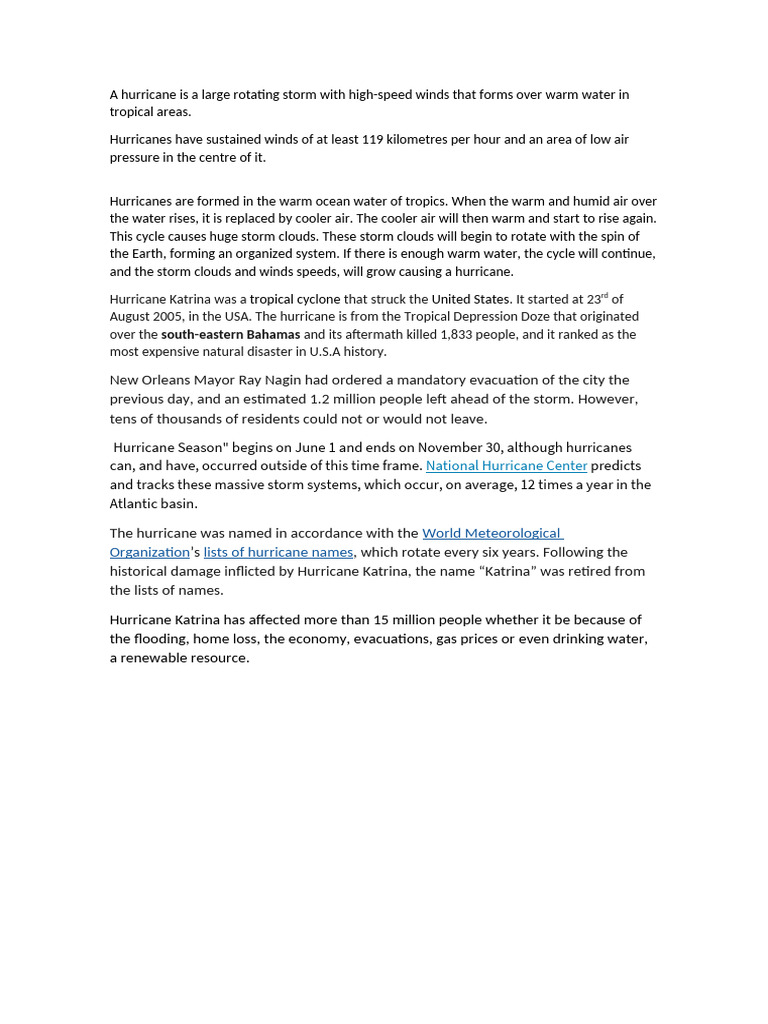 Hurricane Katrina | PDF