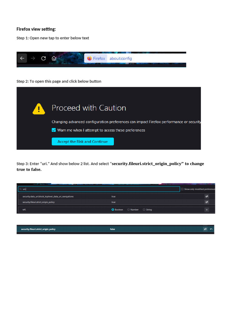 Firefox-EDGE-view Setting | PDF