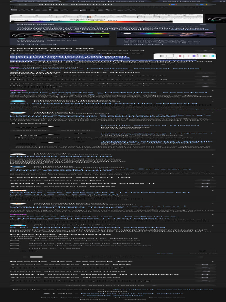 Atomic Spectrum - Google Search | PDF | Emission Spectrum | Spectral Line
