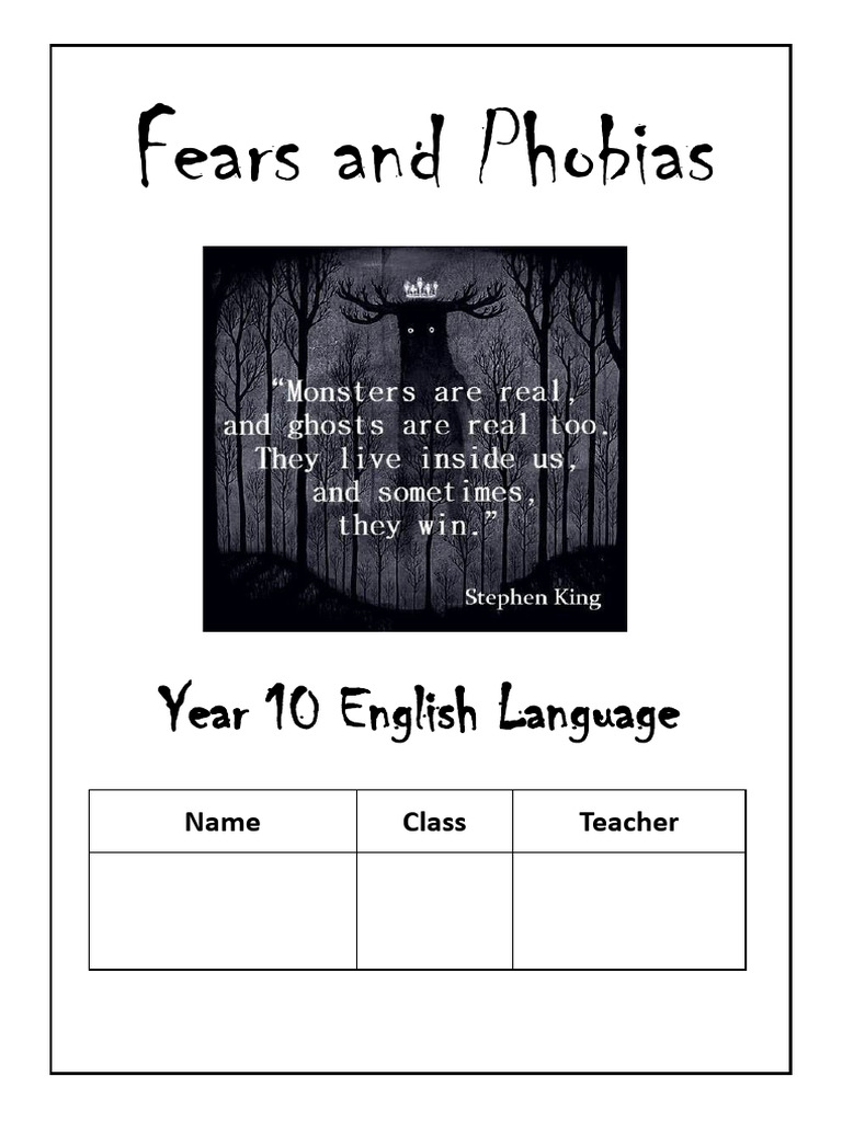 1. Fears and Phobias Booklet 2023 | PDF | Clown