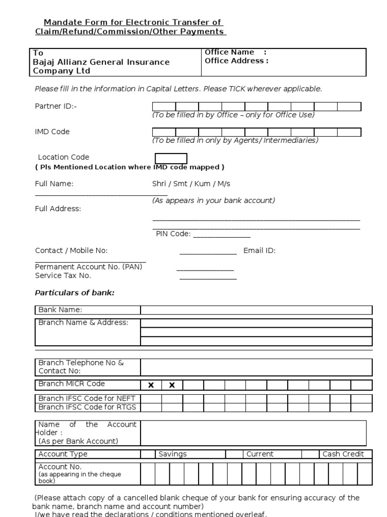 NEFT Form | PDF | Payments | Clearing (Finance)
