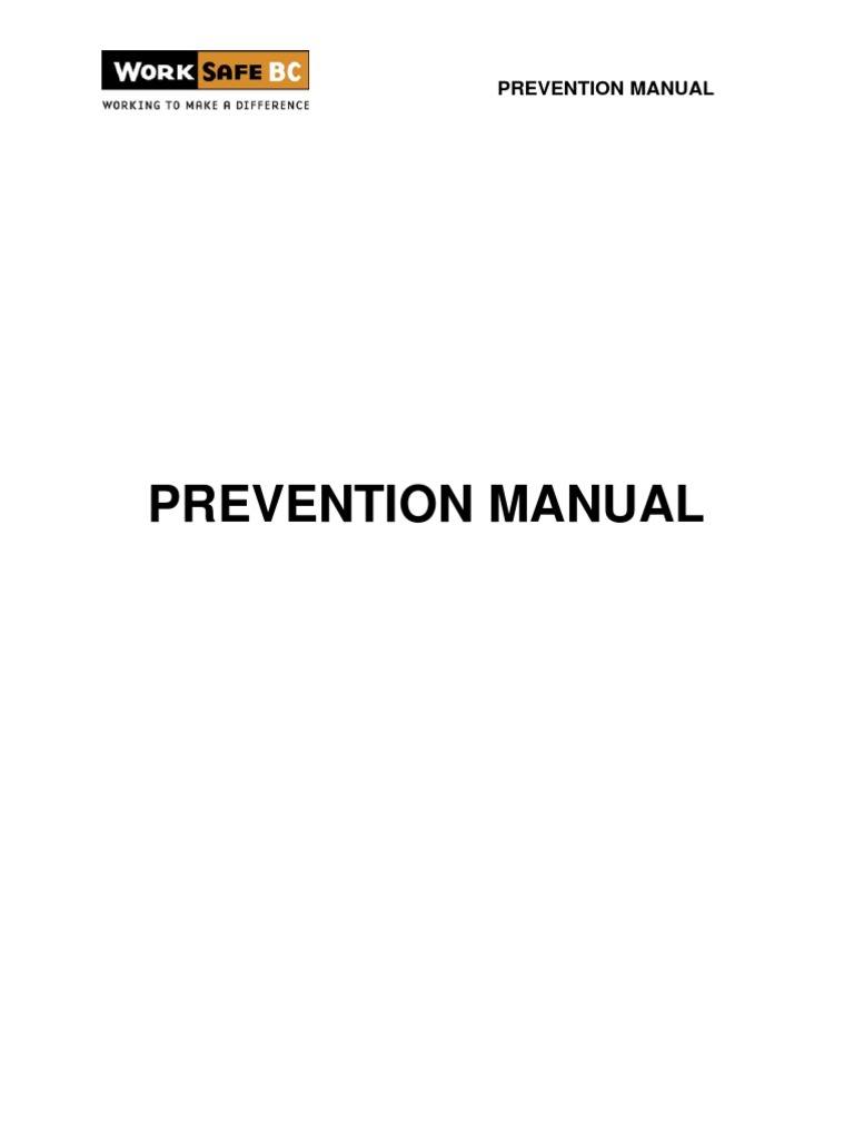 WorksafeBC Prevention Manual | PDF | Occupational Safety And Health ...