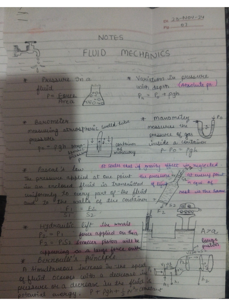 Mechanical Properties of Fluids | PDF