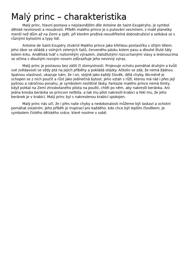 Malý Princ | PDF