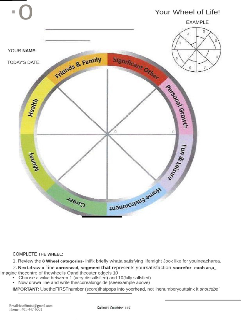 ACT Wheel of Life 1 | PDF