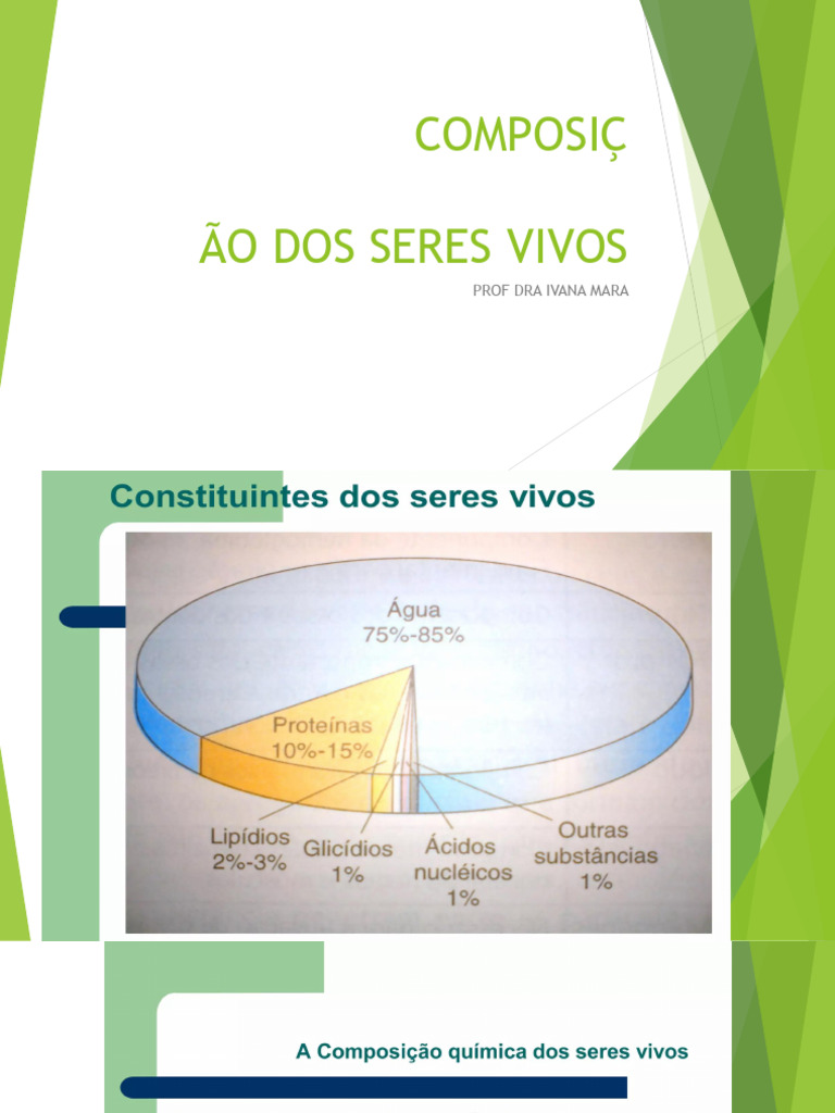 Composição Dos Seres Vivos PDF | PDF