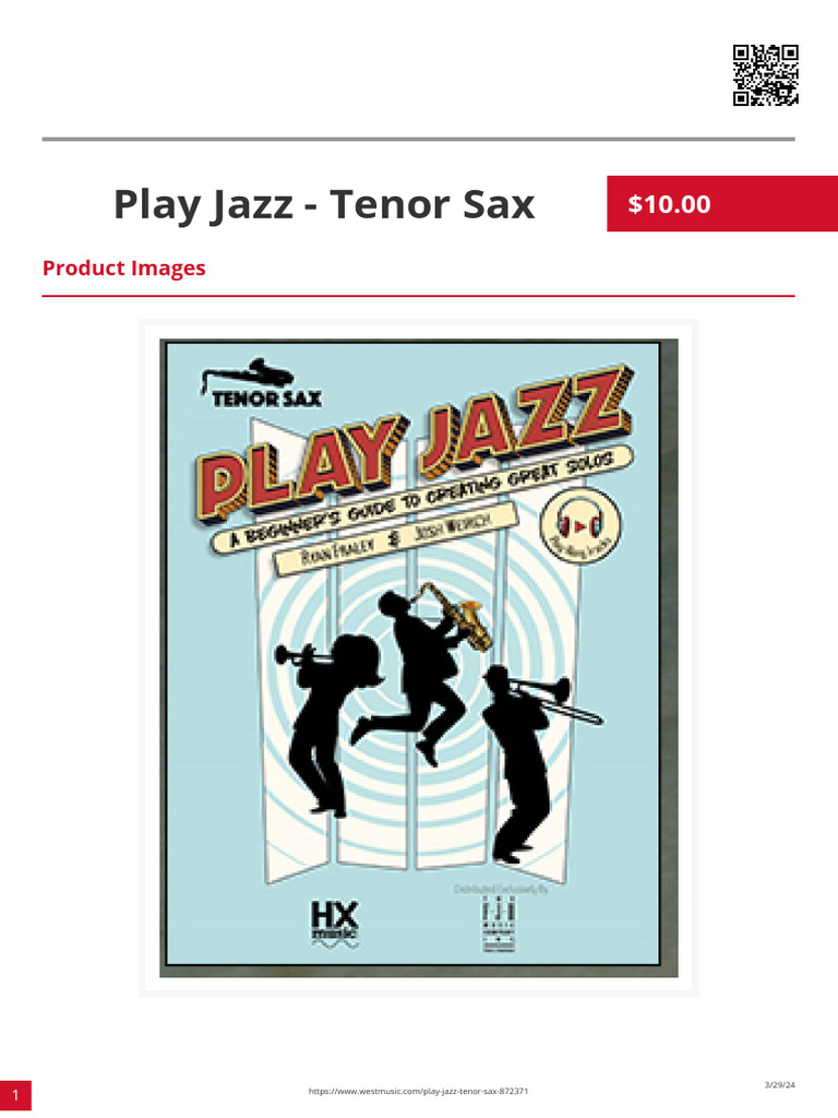 Play Jazz Tenor Sax | PDF