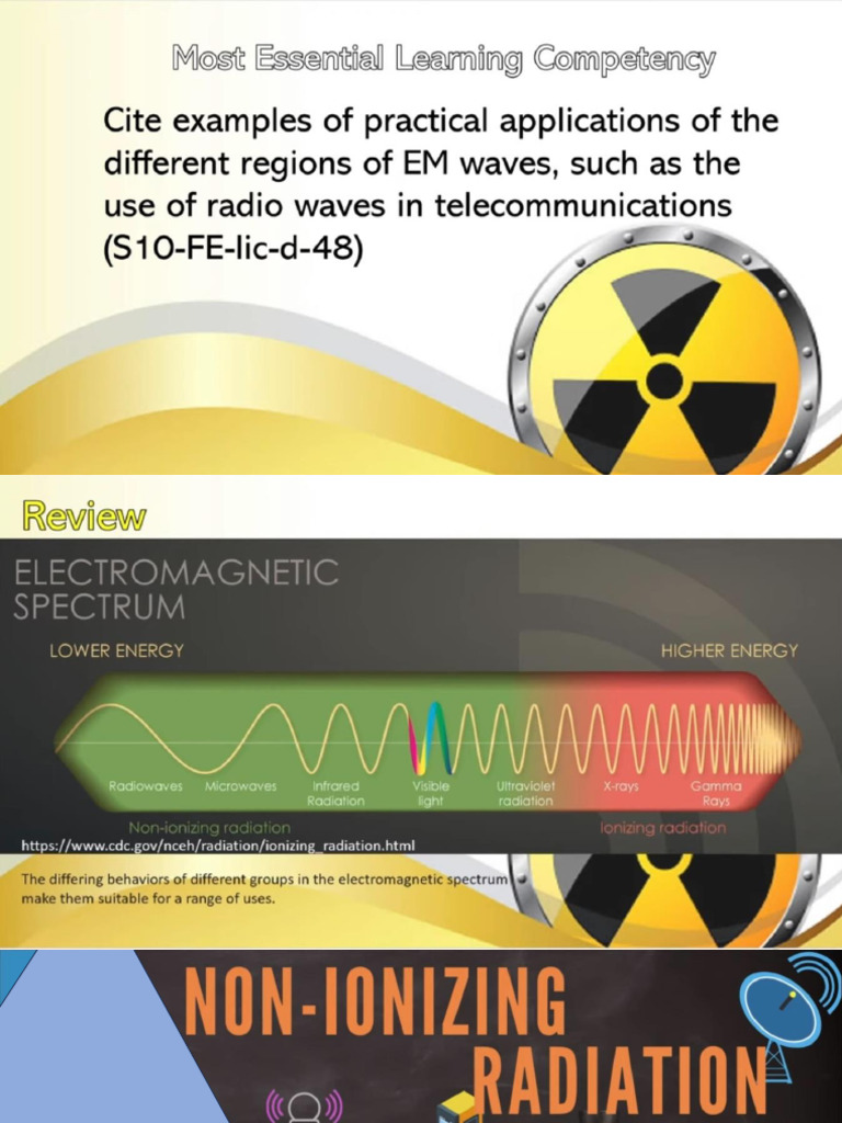 Ionizing and Non Ionizing | PDF