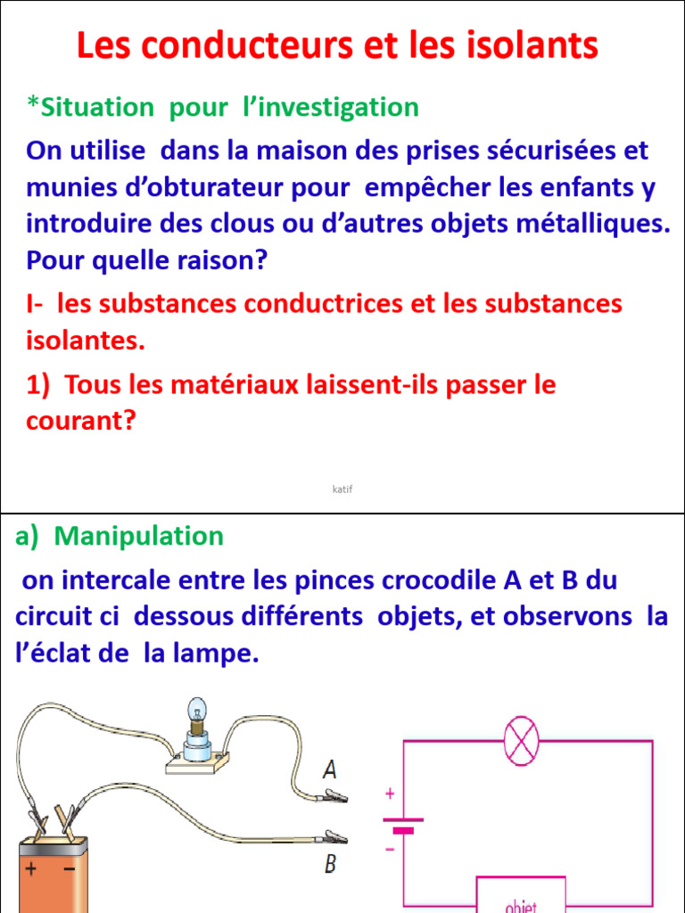 Conducteurs et isolants électriques | PDF