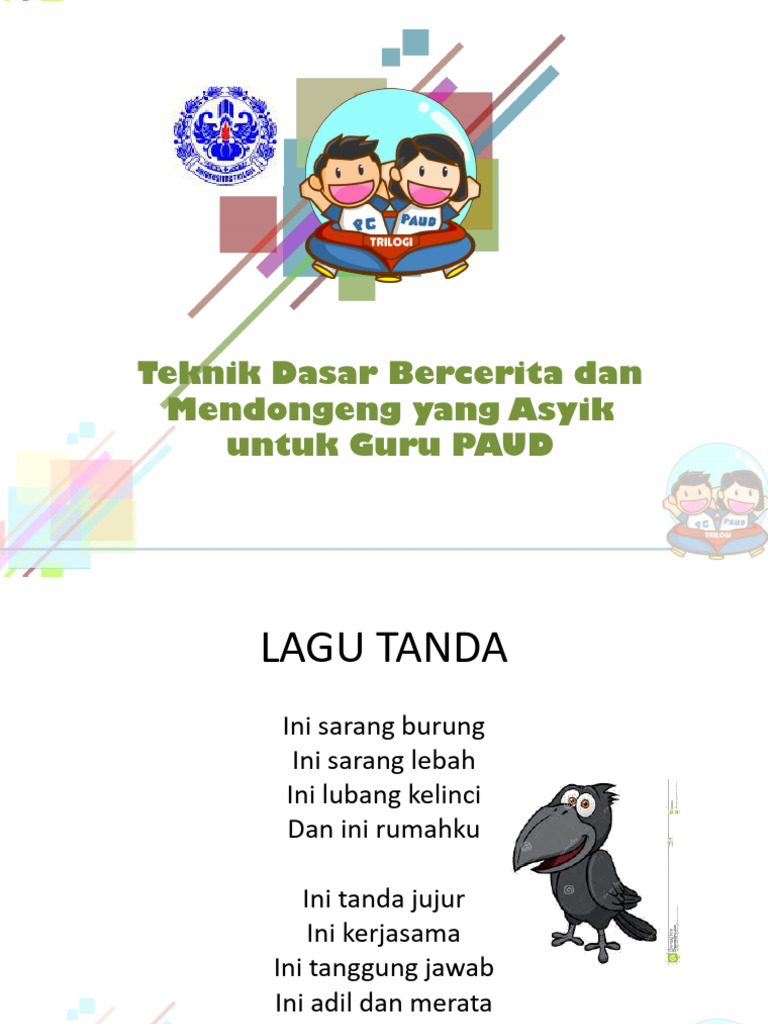 Teknik Mendongeng untuk Guru PAUD | PDF