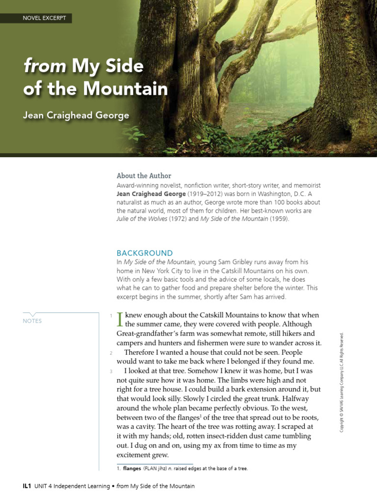 From My Side of The Mountain | PDF