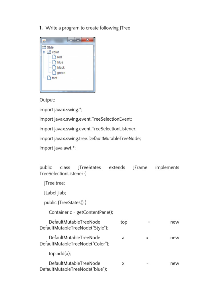 AJP Practical Programs With Answers | PDF | Computer Programming | Java ...