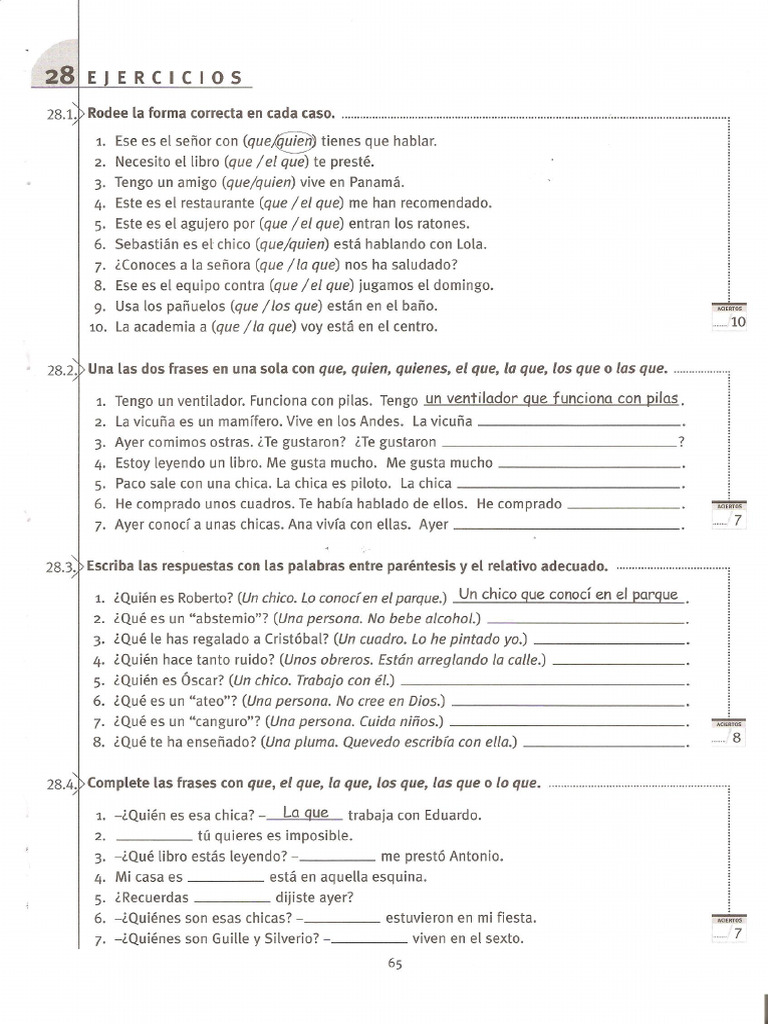 Gramatica de Uso Del Espanol A1-B2 (Przeciągnięte) 5 | PDF