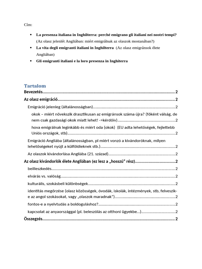 Terv | PDF