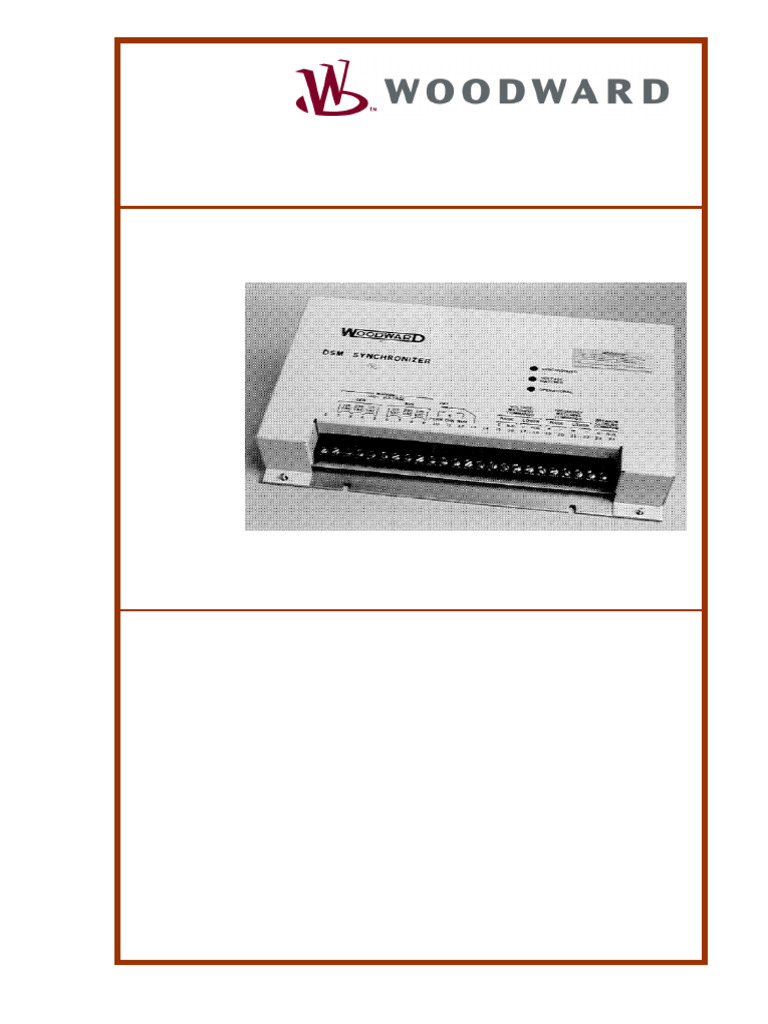 Digital Speed Matching Synchronizer (DSM) : Installation and Operation ...
