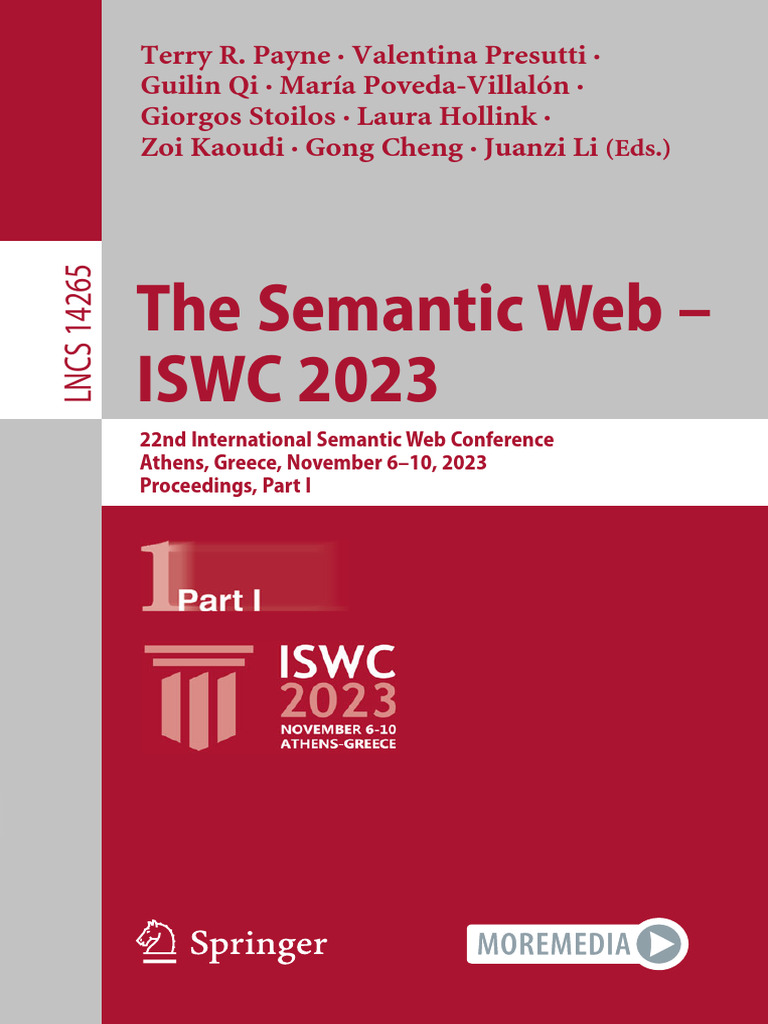 The Semantic Web - ISWC 2023 | PDF | Ontology (Information Science) | Artificial Intelligence