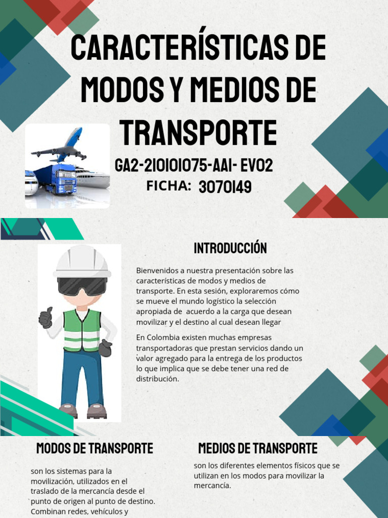 Caracteristicas de Modos y Medios de Transportes | PDF | Transporte ...