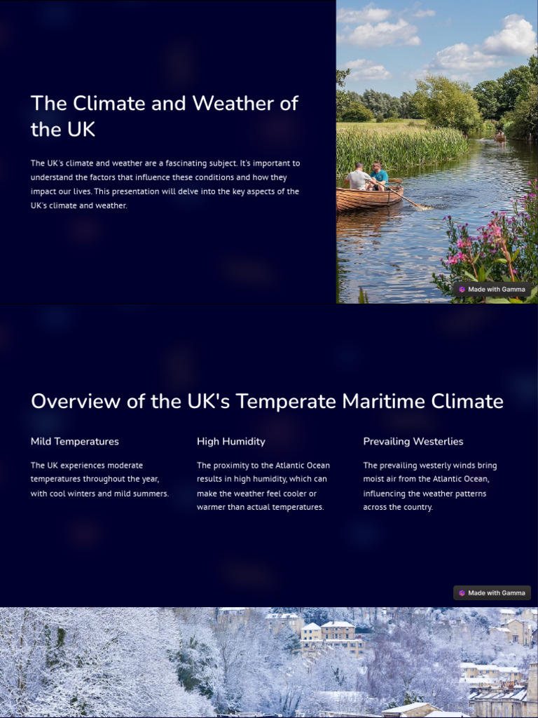 The Climate and Weather of The UK | PDF | Precipitation | Rain