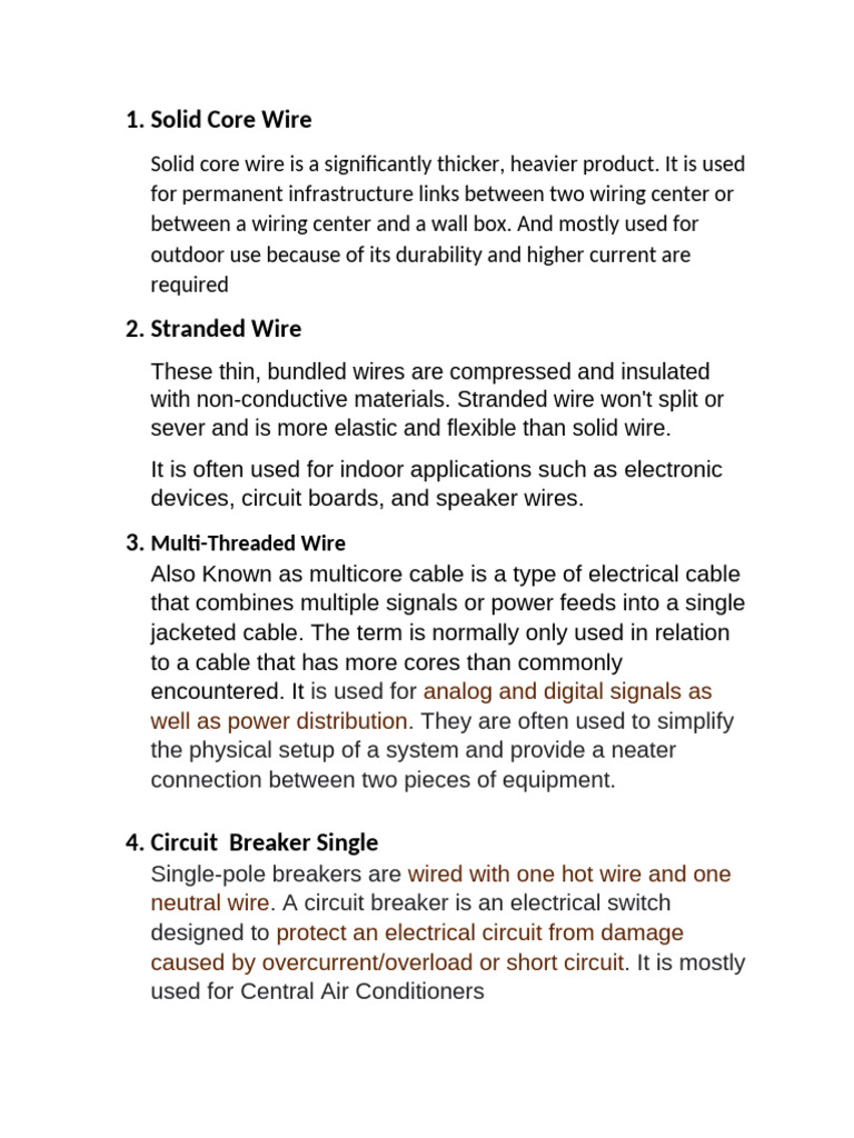 Electrical | PDF | Wire | Electrical Engineering