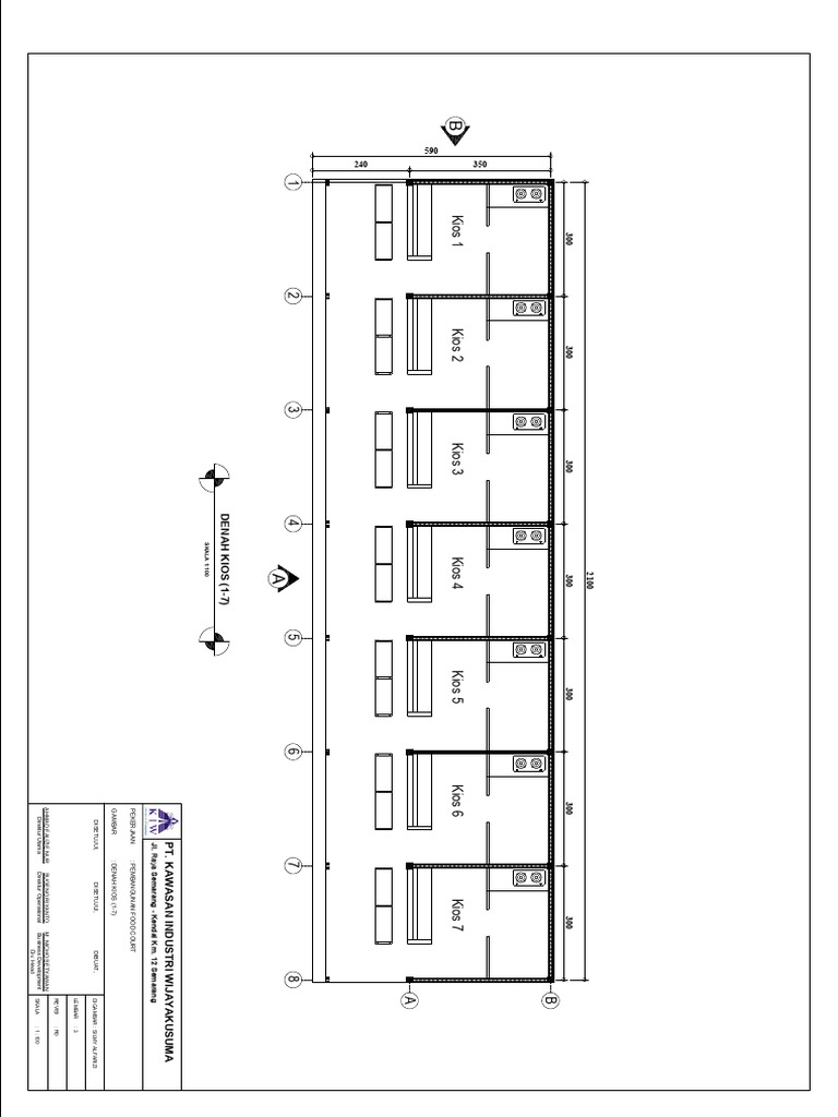 Denah kios 1-7 | PDF