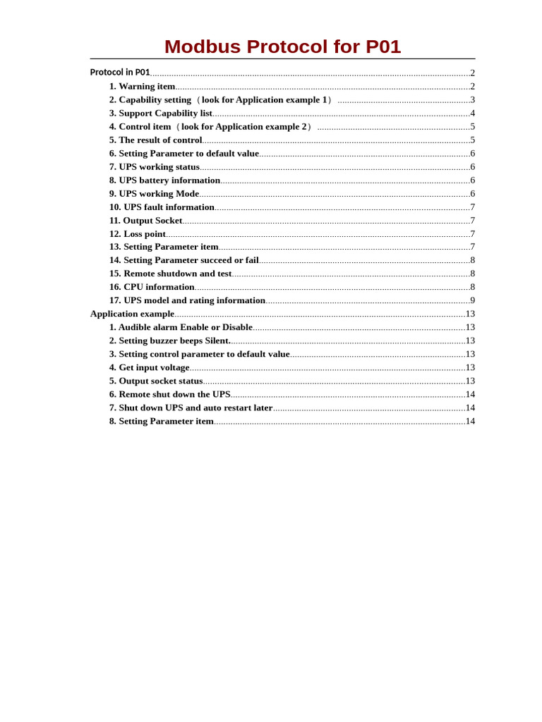 Modbus Protocol For 1K-5KVA | PDF | Power Inverter | Parameter (Computer Programming)