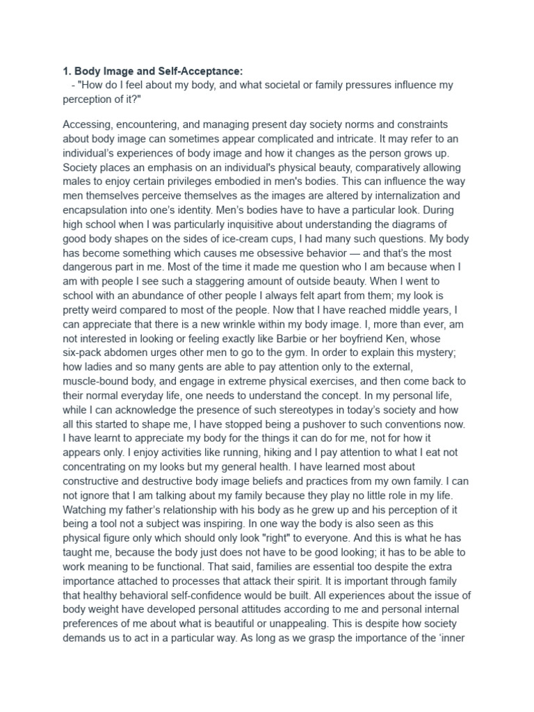 Reflection Paper 2_ Real Women Have Curves | PDF | Self Esteem | Identity (Social Science)