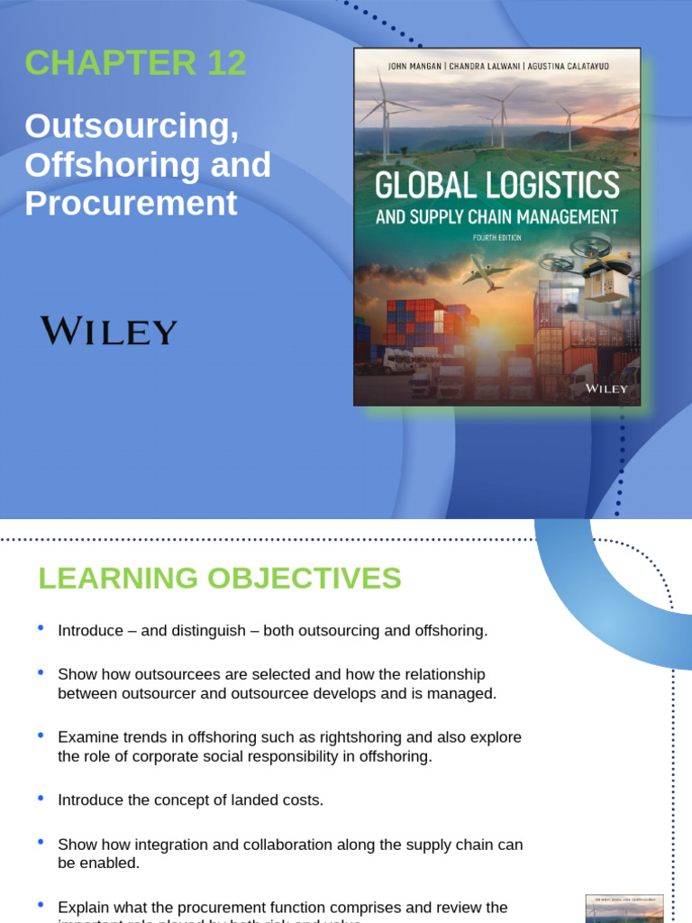 Module 13 Outsourcing, Offshoring | PDF | Outsourcing | Supply Chain