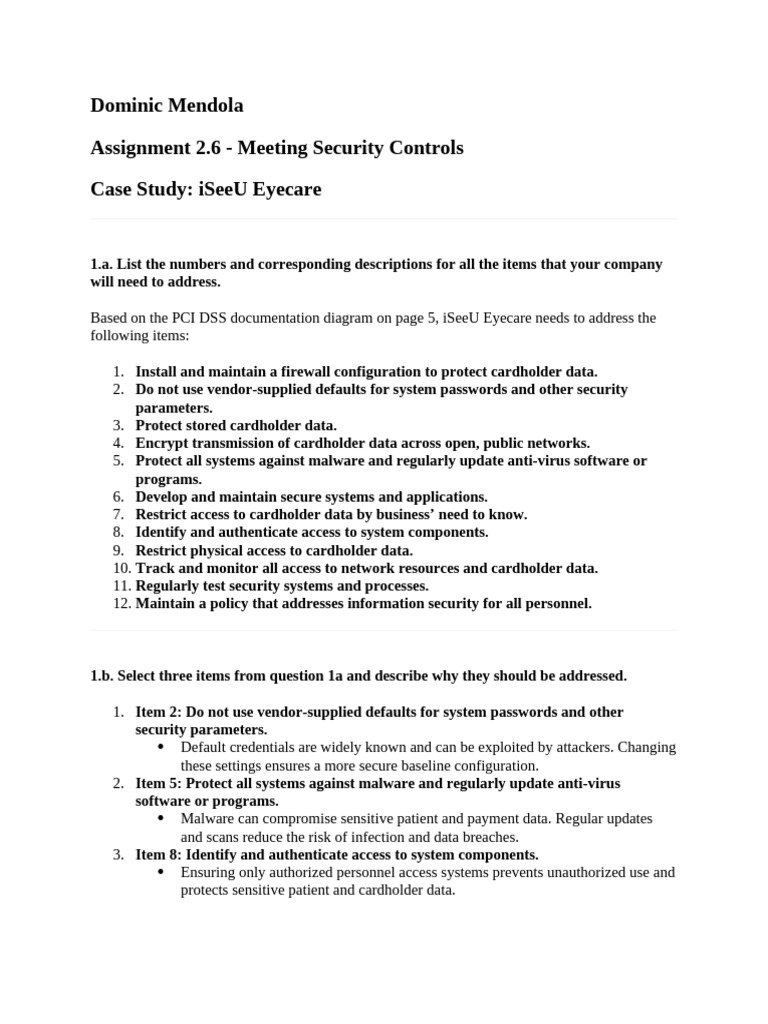 Assignment2.6 | PDF | Security | Computer Security