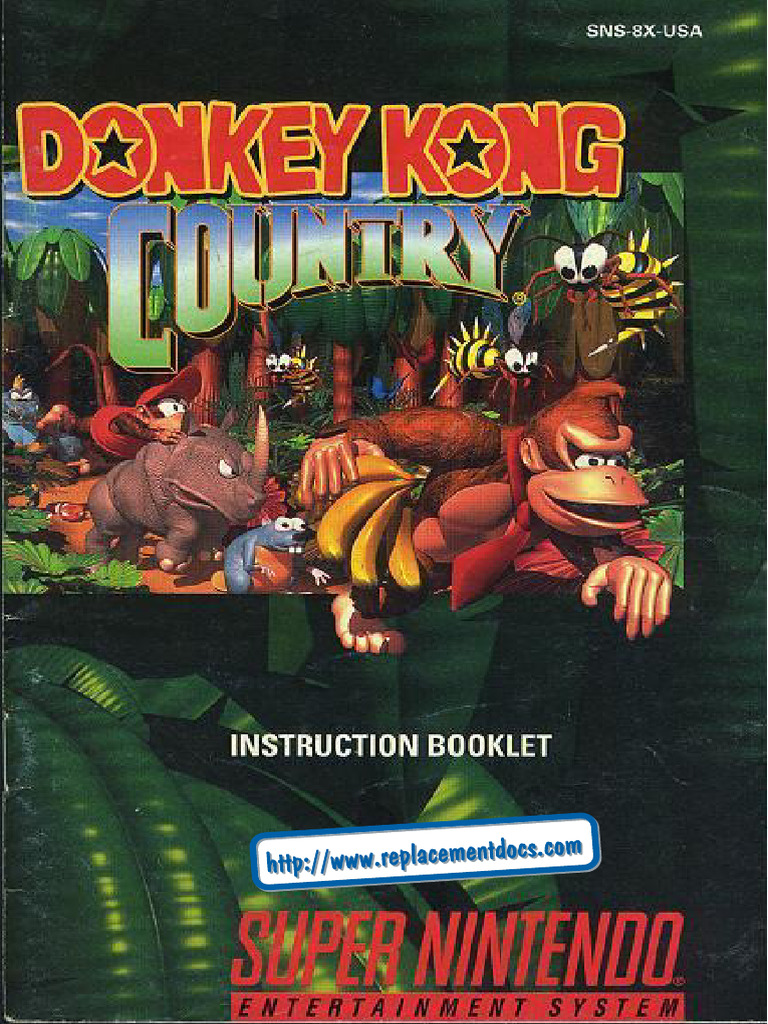 Donkey Kong Country - Manual - SNS | PDF