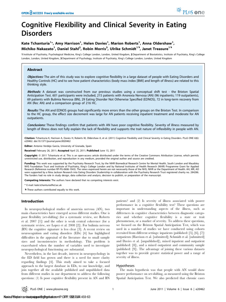 Del - 02 Cognitive Flexibility and Clinical Severity in Eating ...