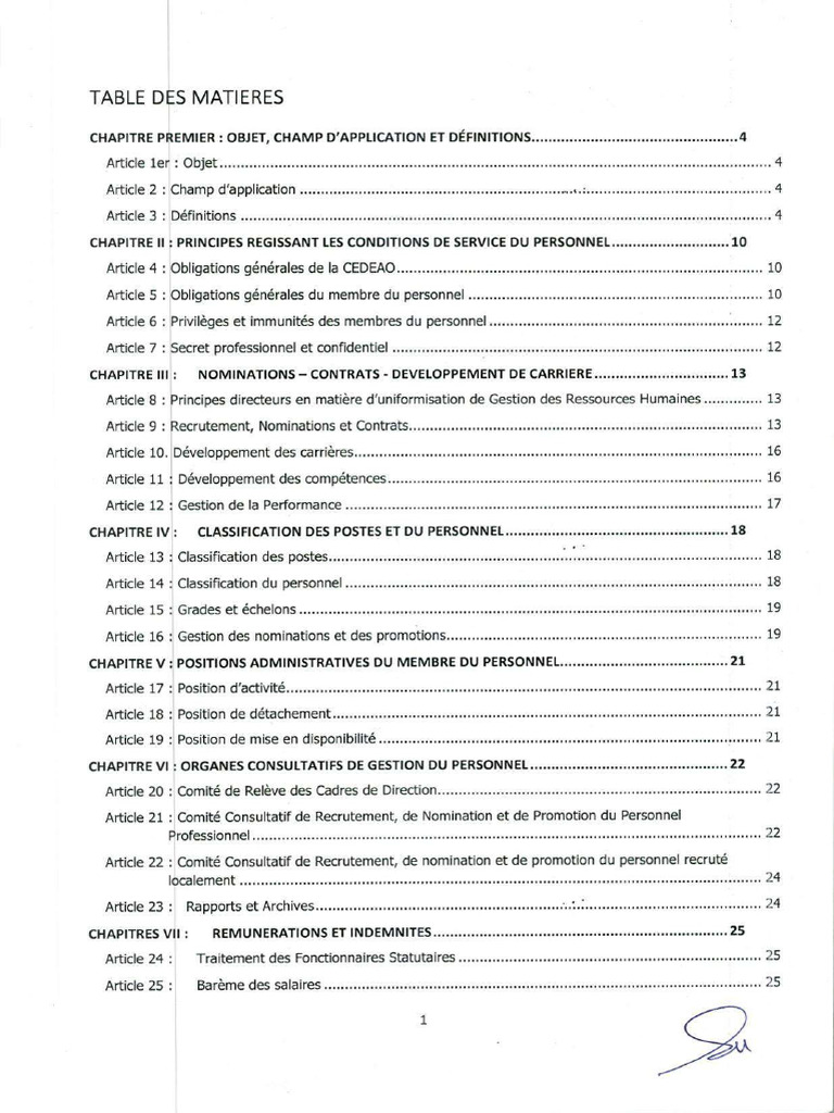 Staff Regulation French Version Compressed | PDF