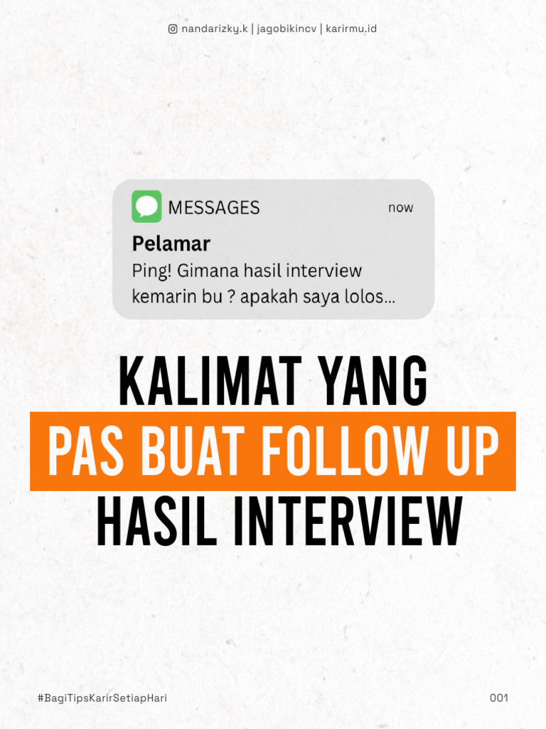 Follow Up Hasil Interview 1707446076 | PDF