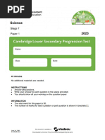 Stage 7 Science - Paper 2 | PDF