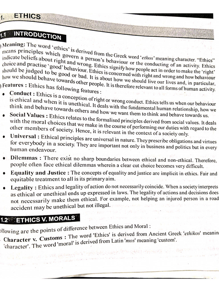 Ethical Behaviour and Implications For Accoutants. | PDF
