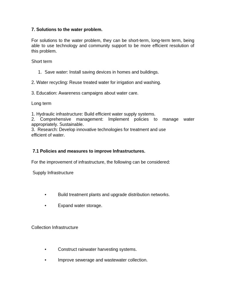 Soluciones para la escasez de agua | PDF | Water Conservation ...