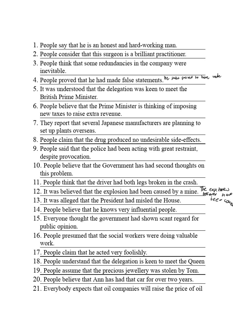 Personal and Impersonal Constructions | PDF