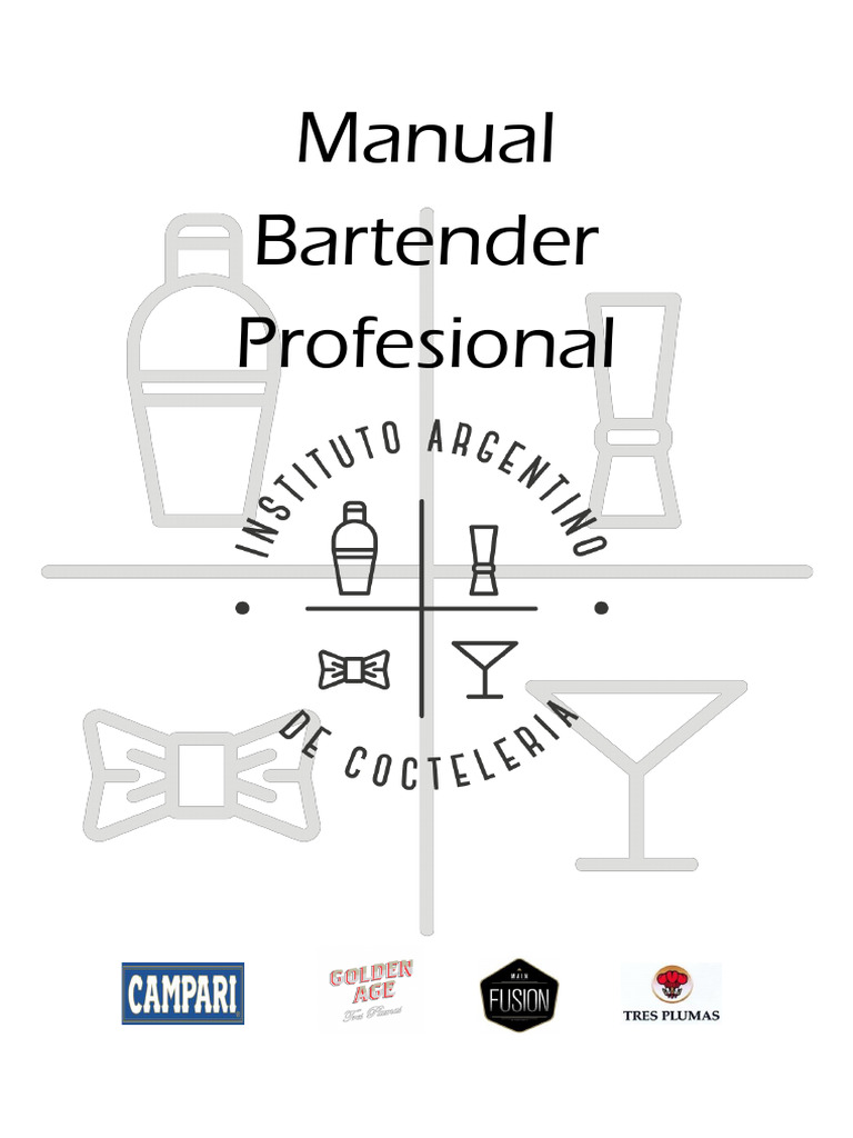 Manual Bartender Profesional 2025 | PDF | Bebida | Barman
